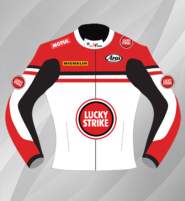 Lucky Strike Leather Race Jacket – Motorcycle Riding Custom Leather Apparel